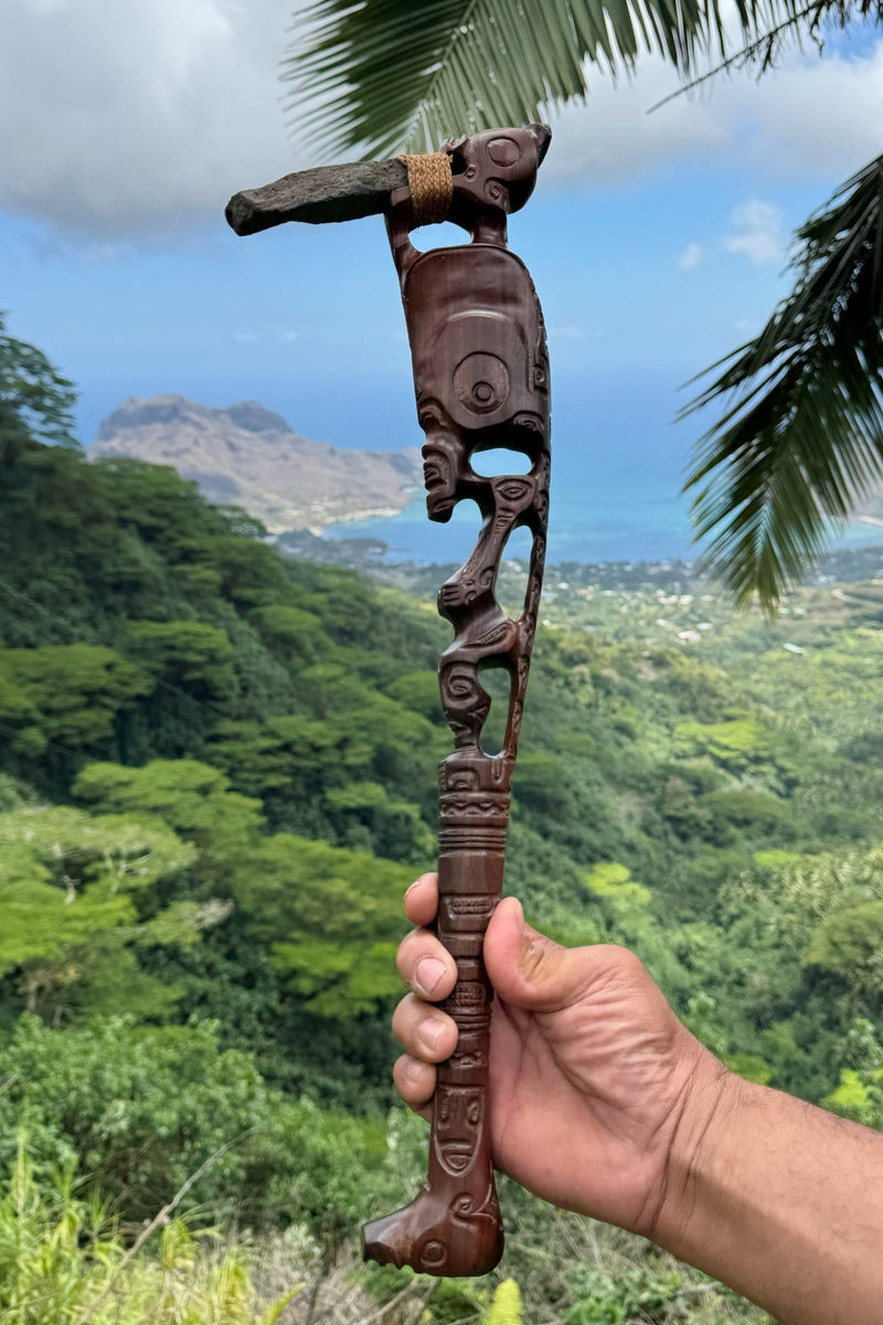 Marquesan adze - Kee toki – Cannibal Art